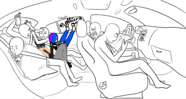 car trip collab - ibisPaint
