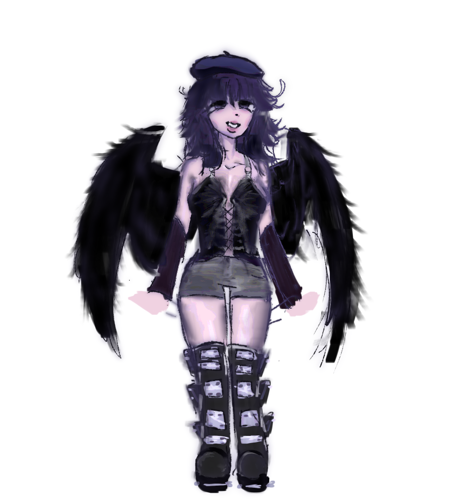 winged woman - ibisPaint