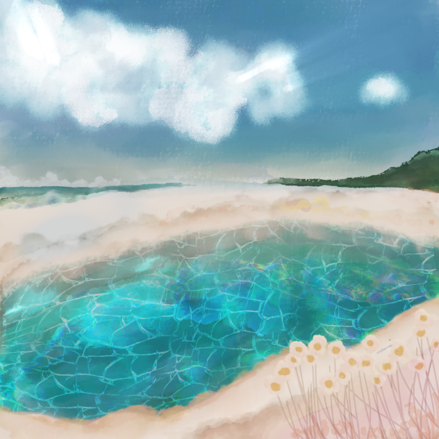 Summer beach - ibisPaint