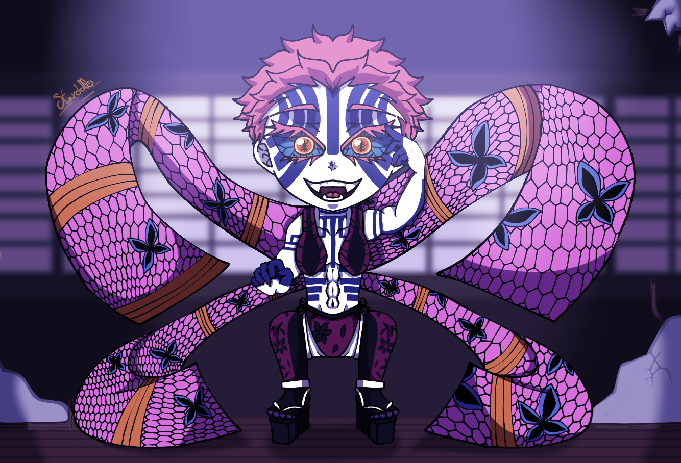 Akaza fanart - ibisPaint