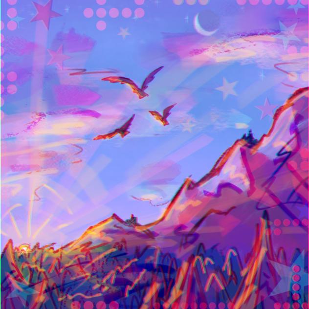 Cool sunset or smtn - ibisPaint
