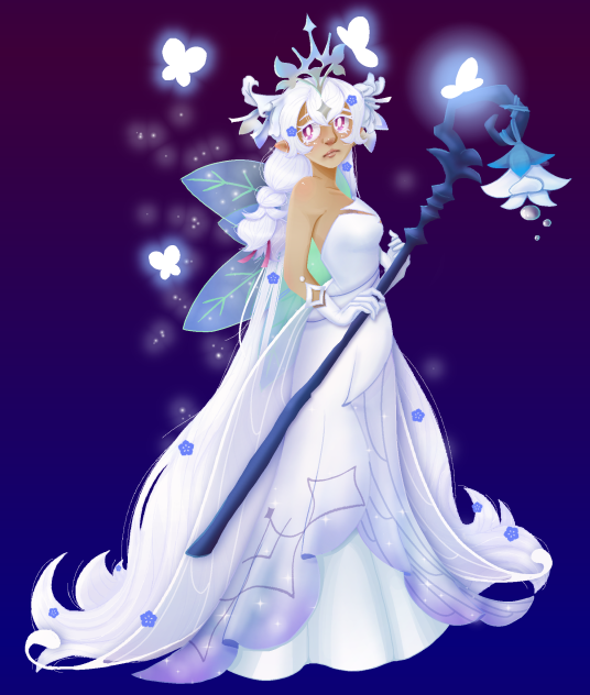 white lily cookie - ibisPaint