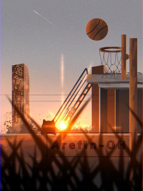 Playing Basketball - ibisPaint