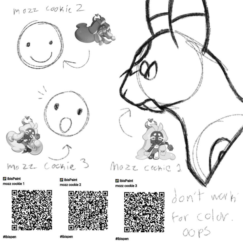 mozzarella cookie brushes - ibisPaint