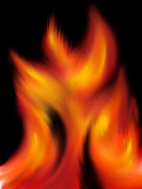dancing flames in warm colours - ibisPaint