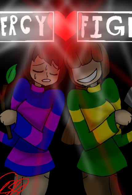 which will you choose MERCY or FIGHT - ibisPaint