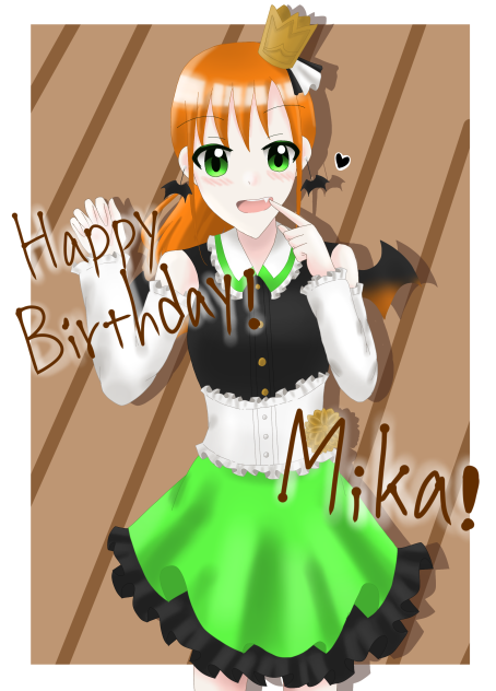Happy Birthday! Mika!🎉 - ibisPaint