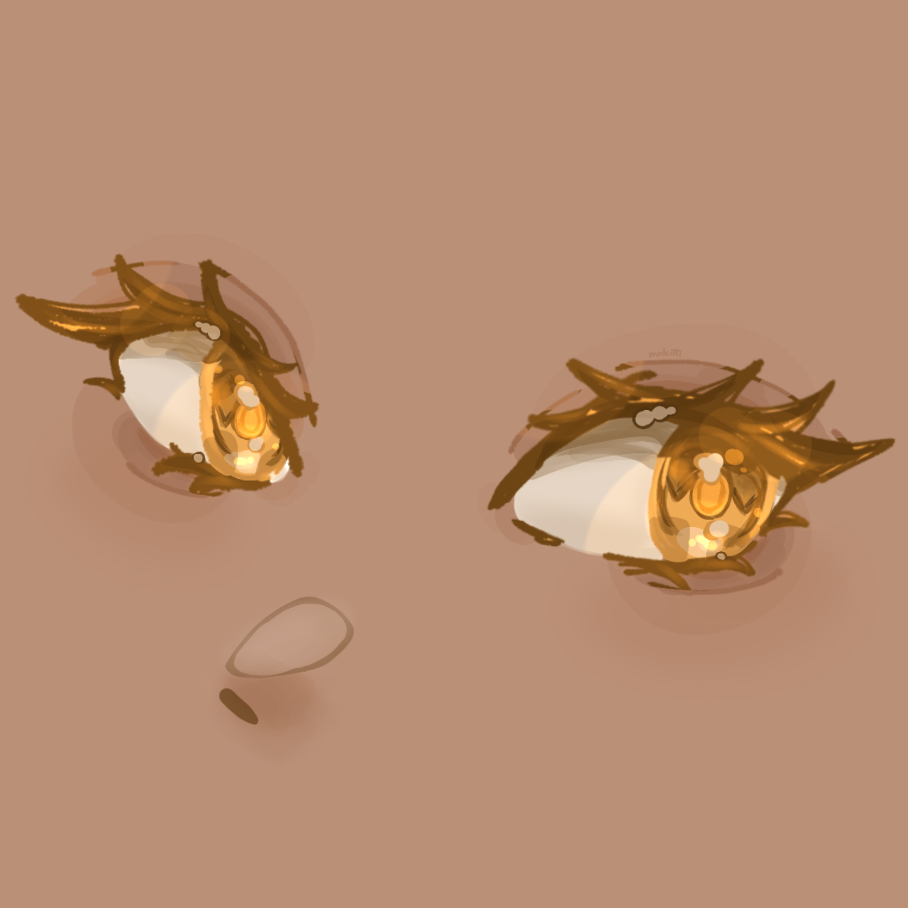 Soft glowy eyes - ibisPaint