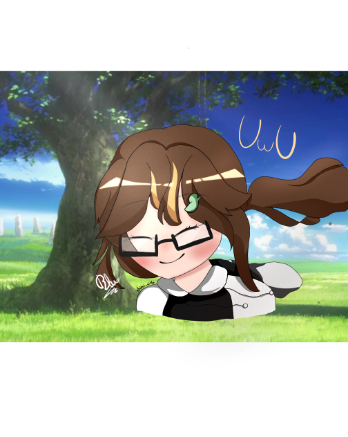 Walking with the wind - ibisPaint