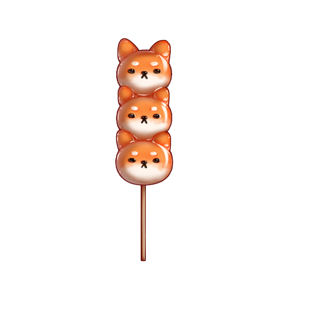 Shiba shaped Dango - ibisPaint
