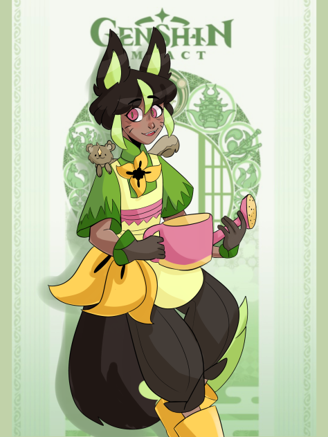 Tighnari redesign 🌻🌸(reupload) - ibisPaint