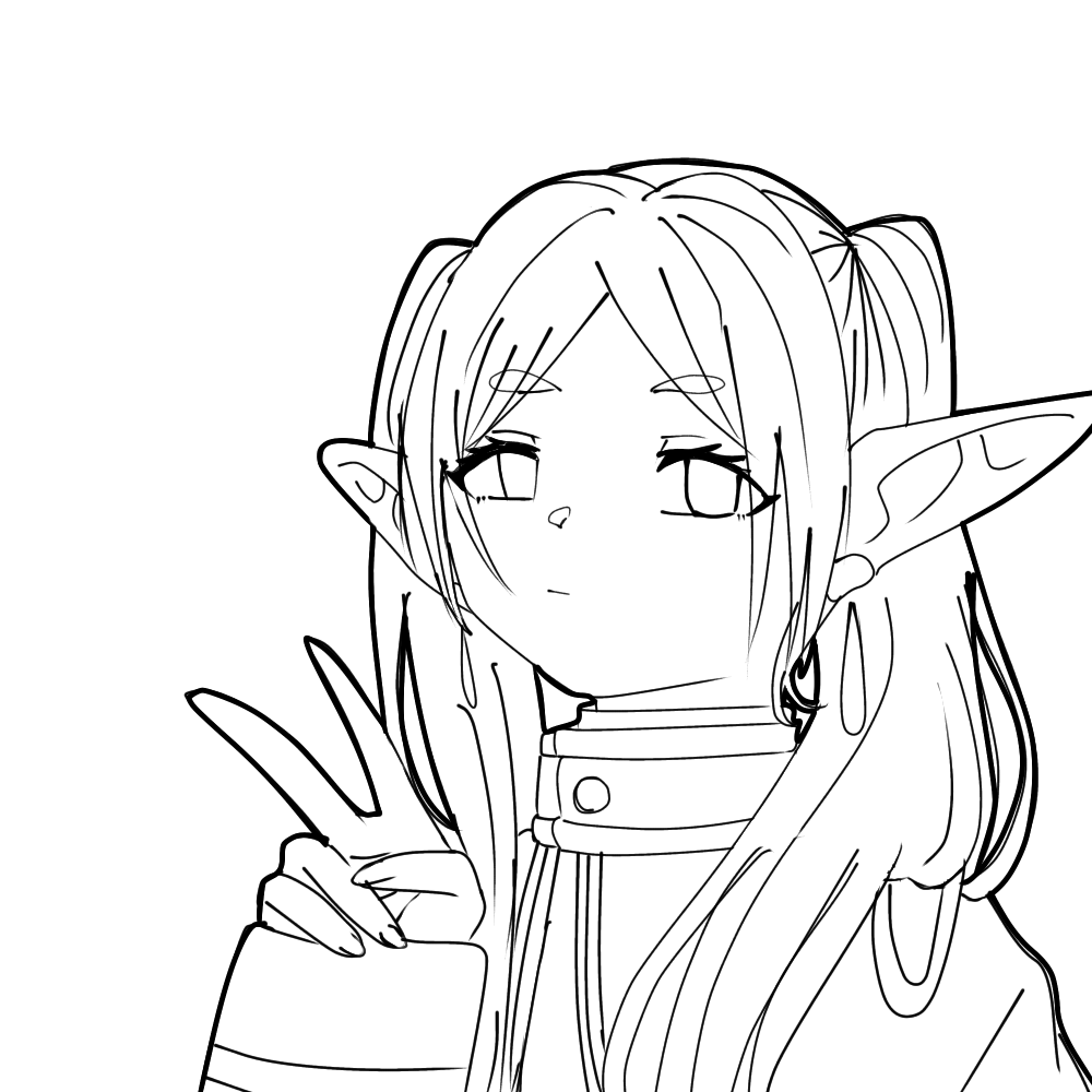 ピースフリーレンちゃん塗り絵 - ibisPaint