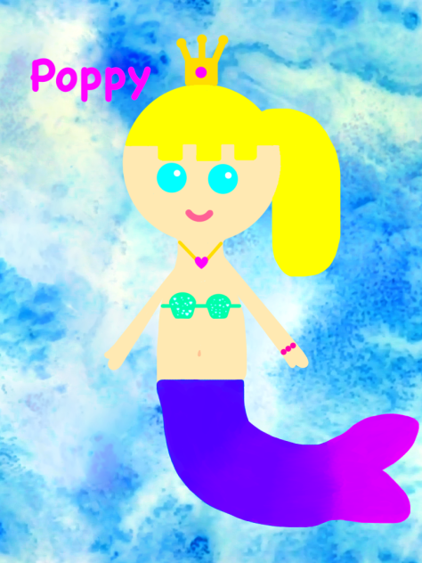 Poppy The Mermaid - ibisPaint
