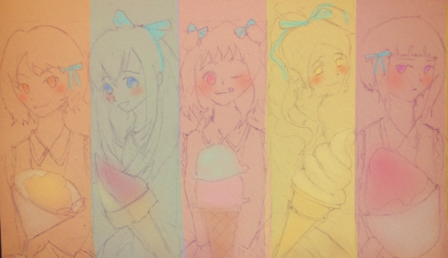 frozen desserts - ibisPaint