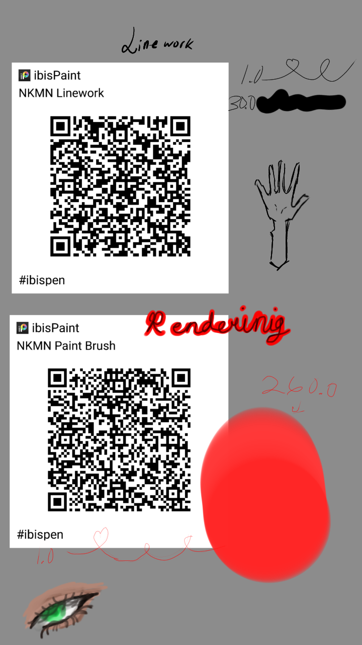 My main brushes - ibisPaint