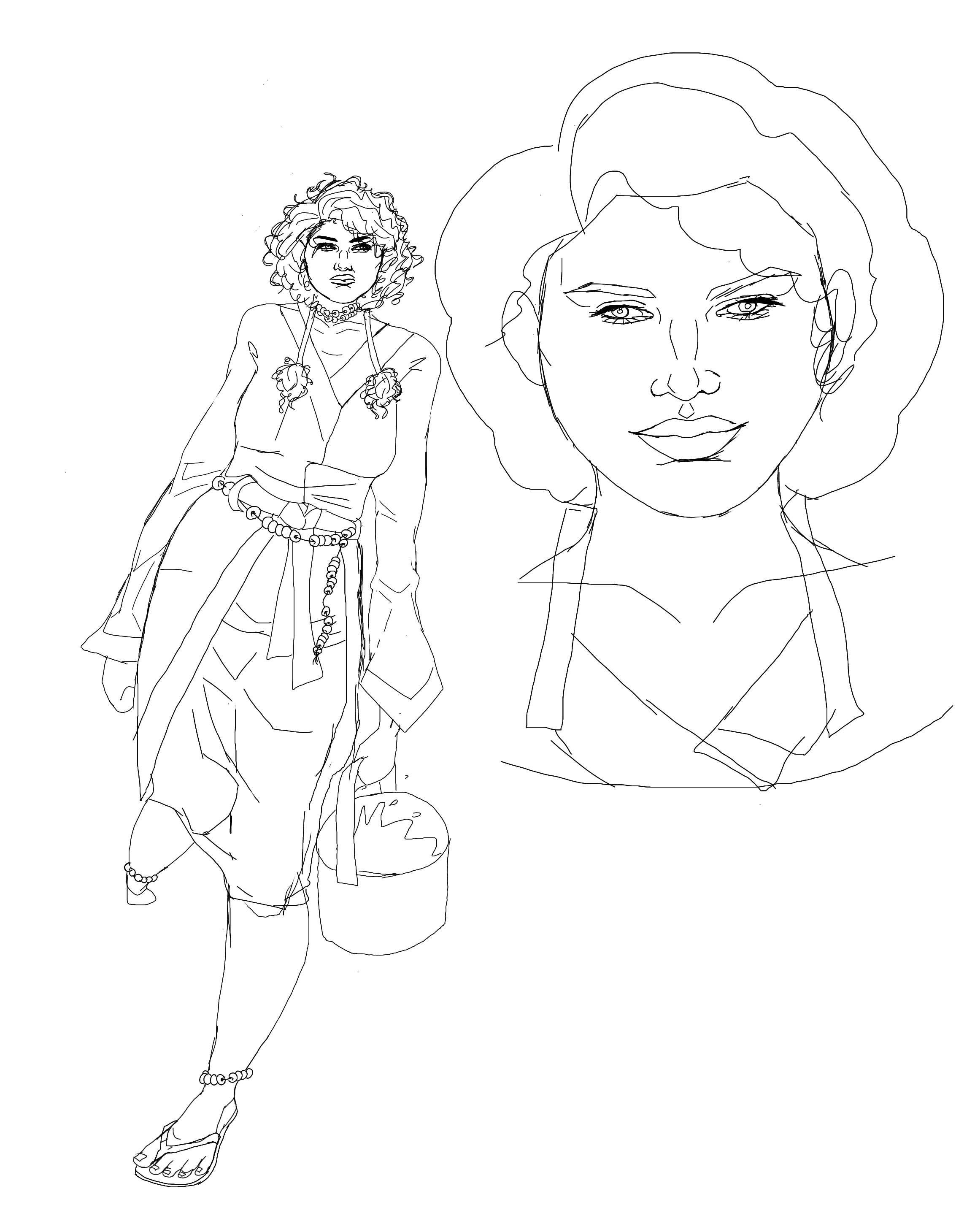character ref line art - ibisPaint