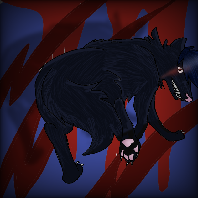 senpai(wolf form) - ibisPaint