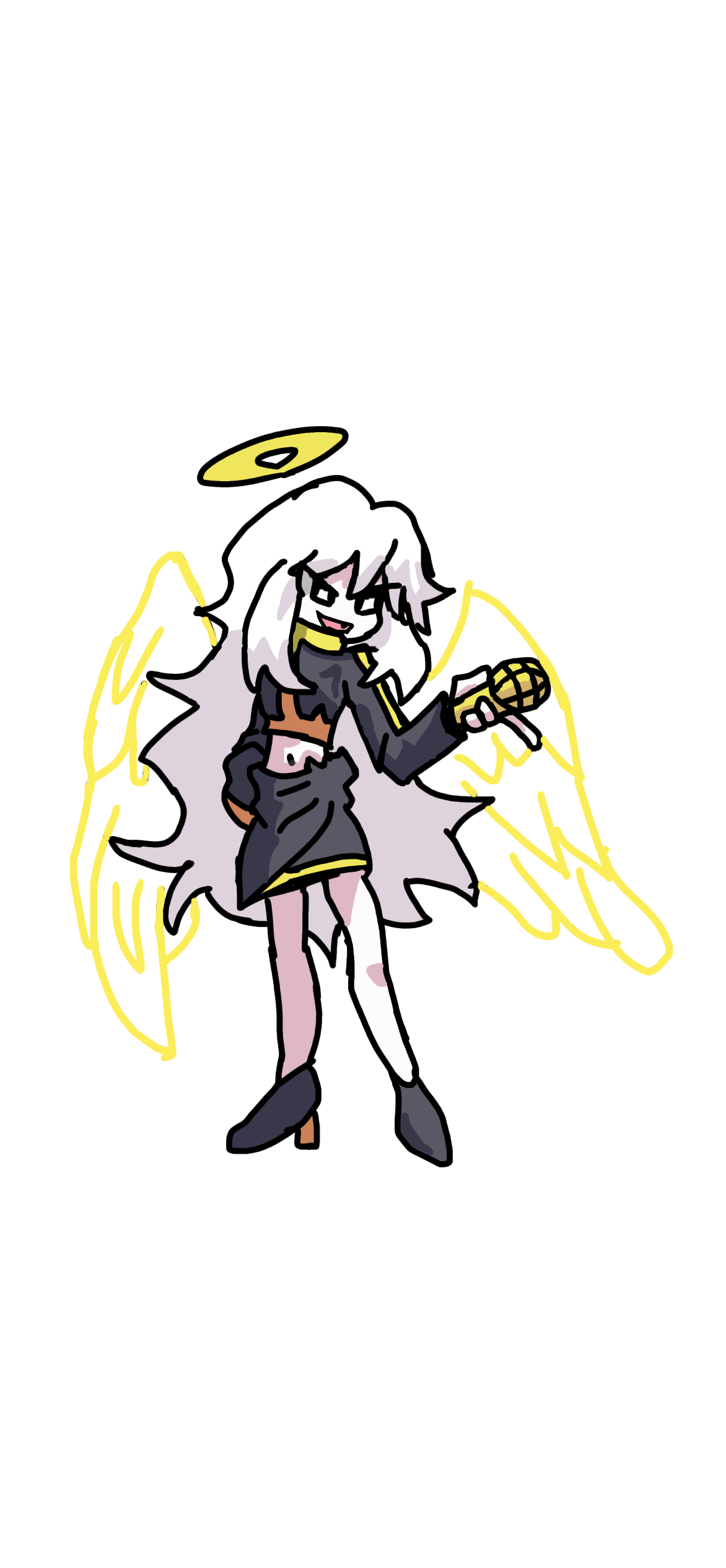 Shiro FNF Rhythmic Revolution - ibisPaint
