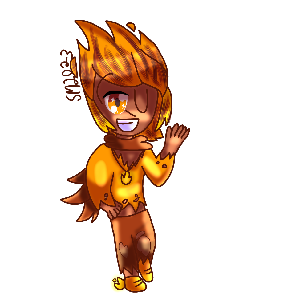 Chibi Firey (燃えるようなちび) - ibisPaint