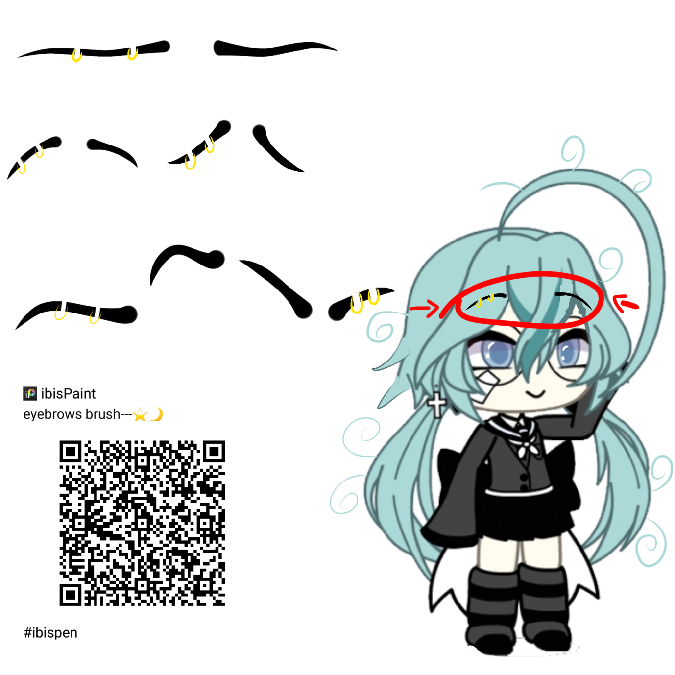 eyebrow brush! - ibisPaint