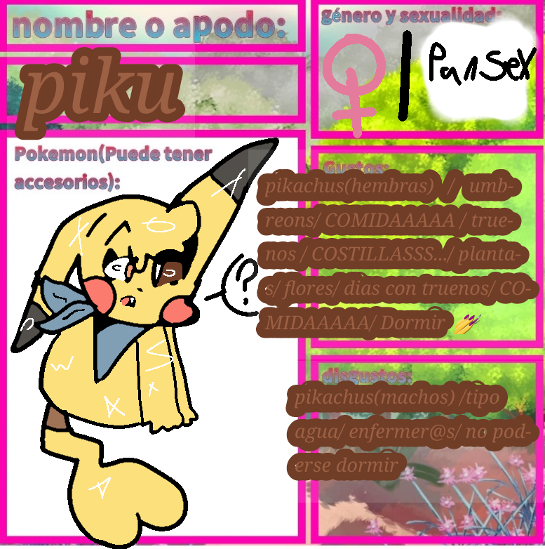 ficha para eveelutions - ibisPaint