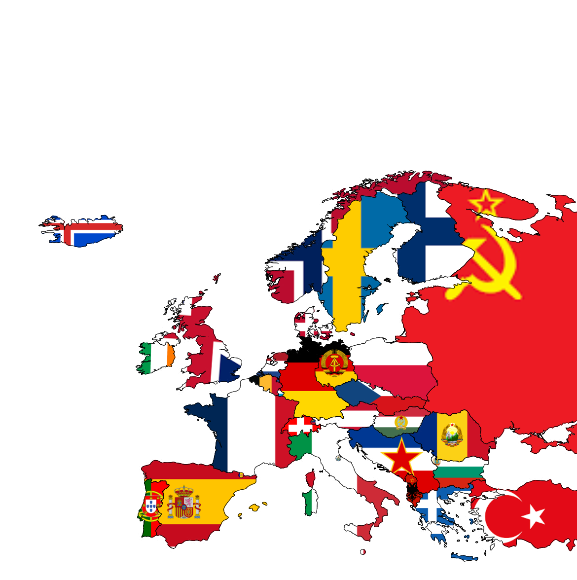 Europe in 1960 By Oklahoma.mapping - ibisPaint