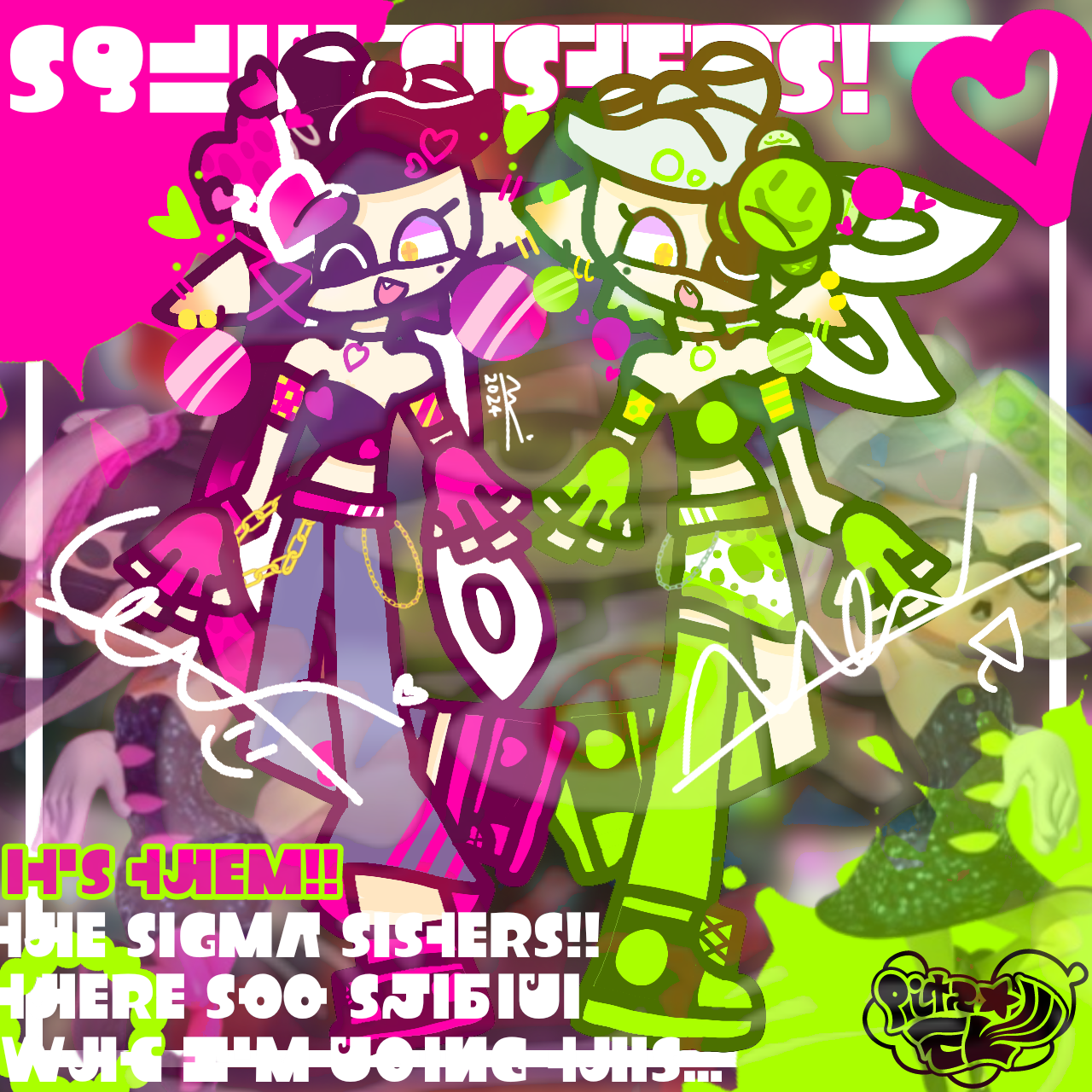 💖Squid Sisters!!💚 - ibisPaint