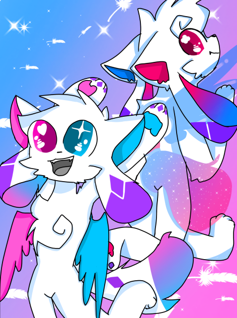 just Crystal and Cruffle speedpaint - ibisPaint