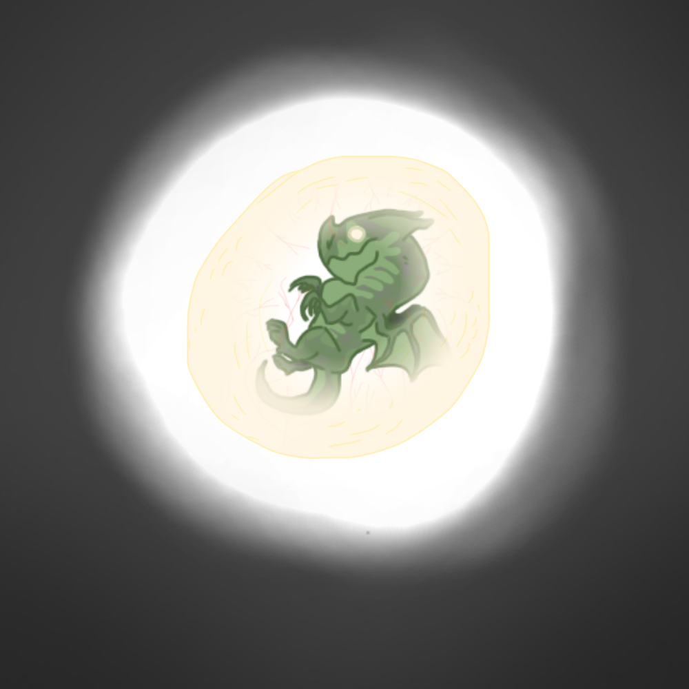 Baby Dragon in the egg. - ibisPaint