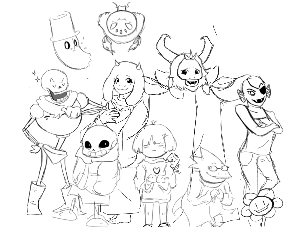 boceto de undertale - undertale sketch - ibisPaint