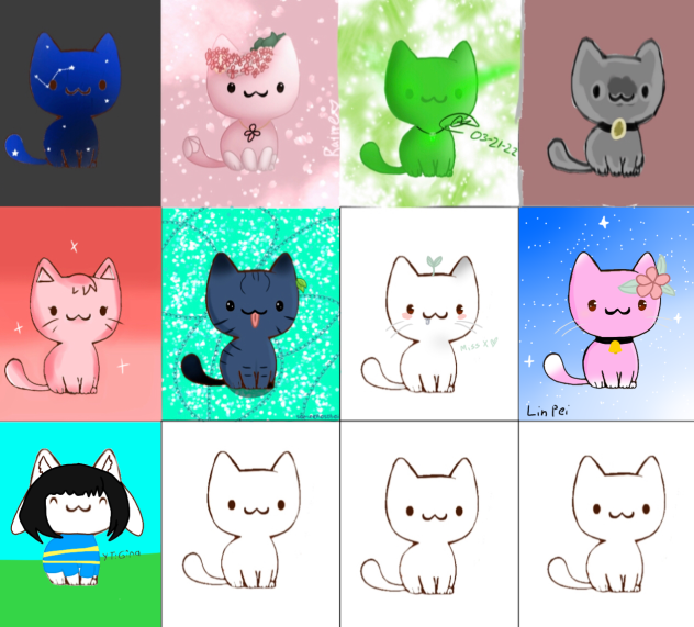 Cat Collab - ibisPaint