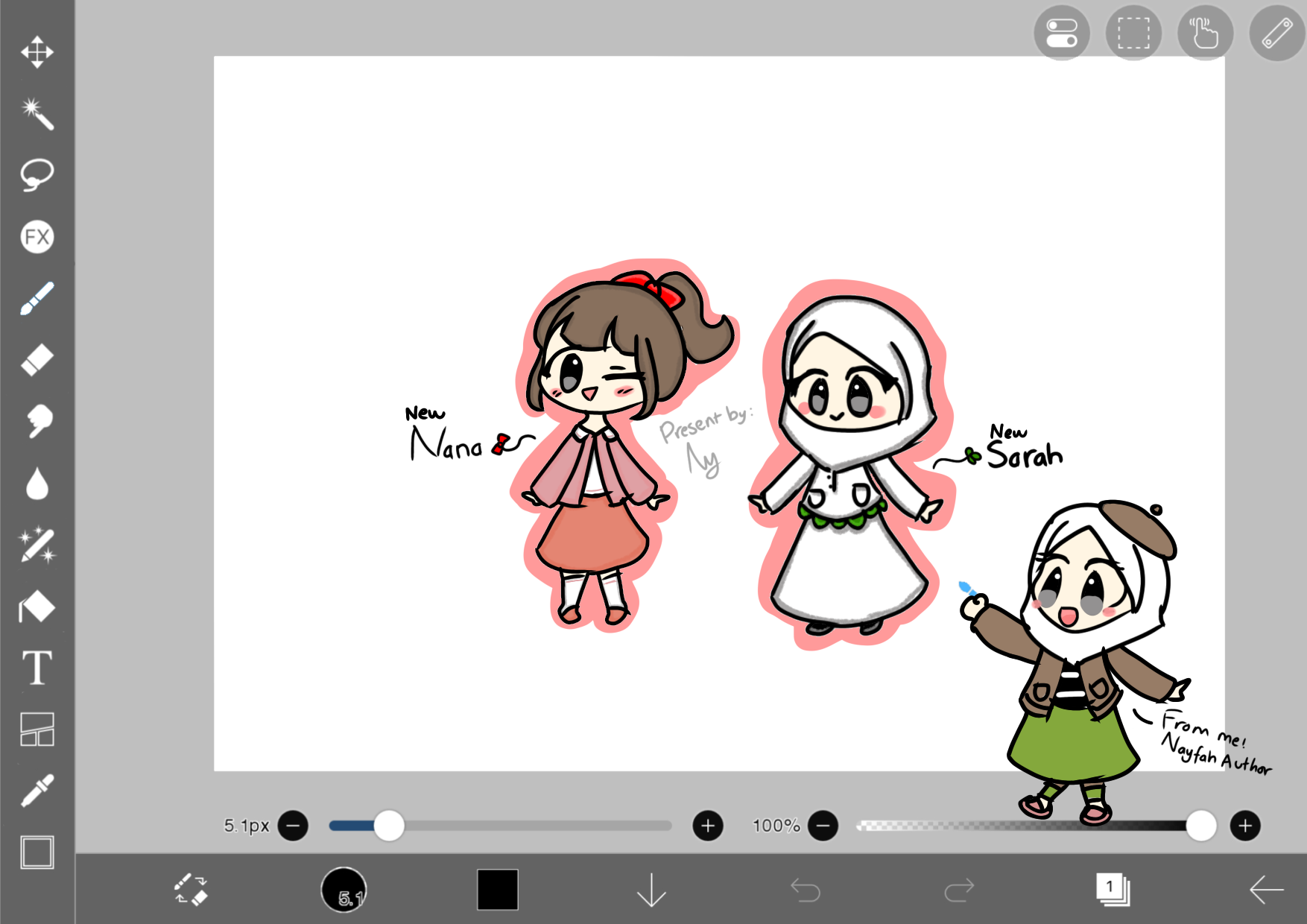 Upgrade Nana And Sarah - ibisPaint