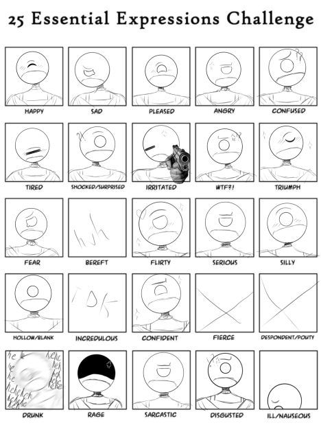 faceless expressions - ibisPaint