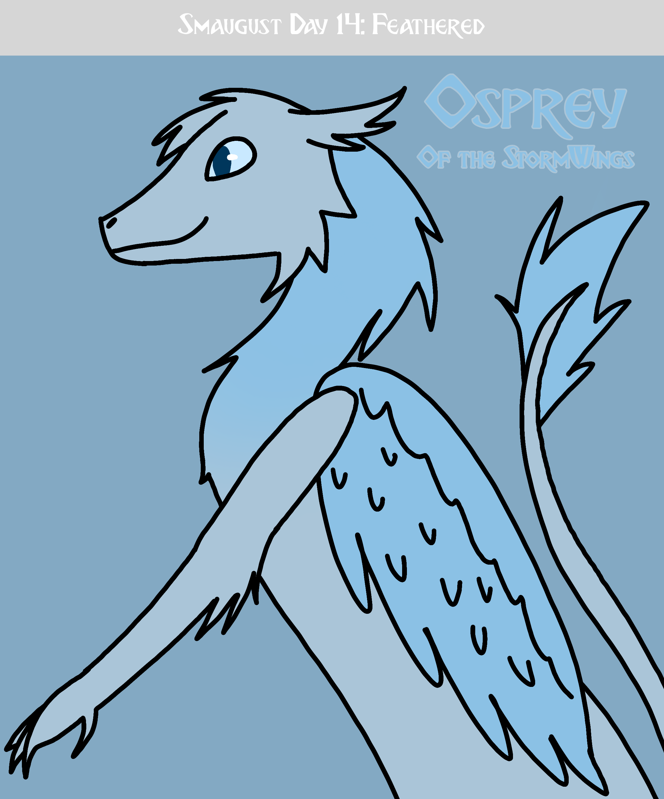 Smaugust Day 14 - Feathered - ibisPaint