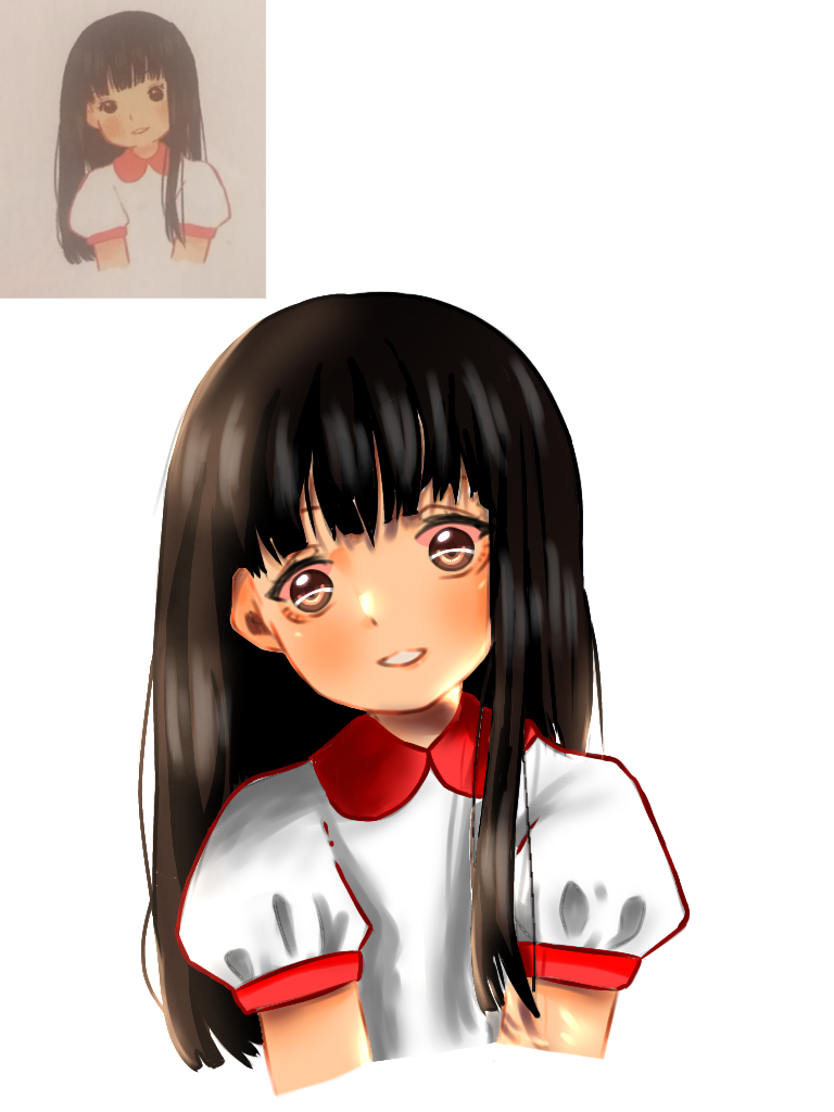 a girl is a student - ibisPaint