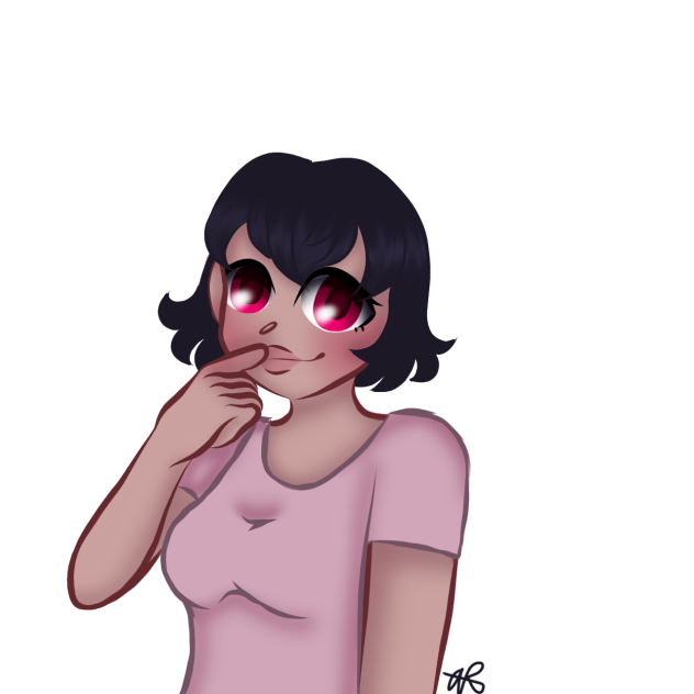 Cute girl posing for a picture - ibisPaint