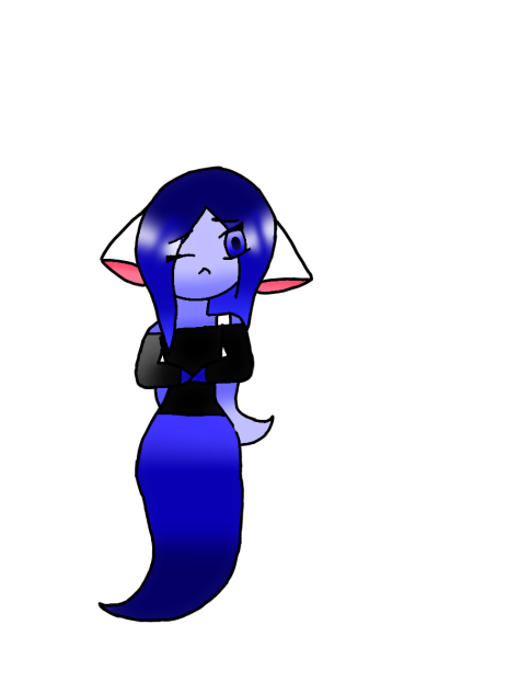 ghost cat as a person - ibisPaint