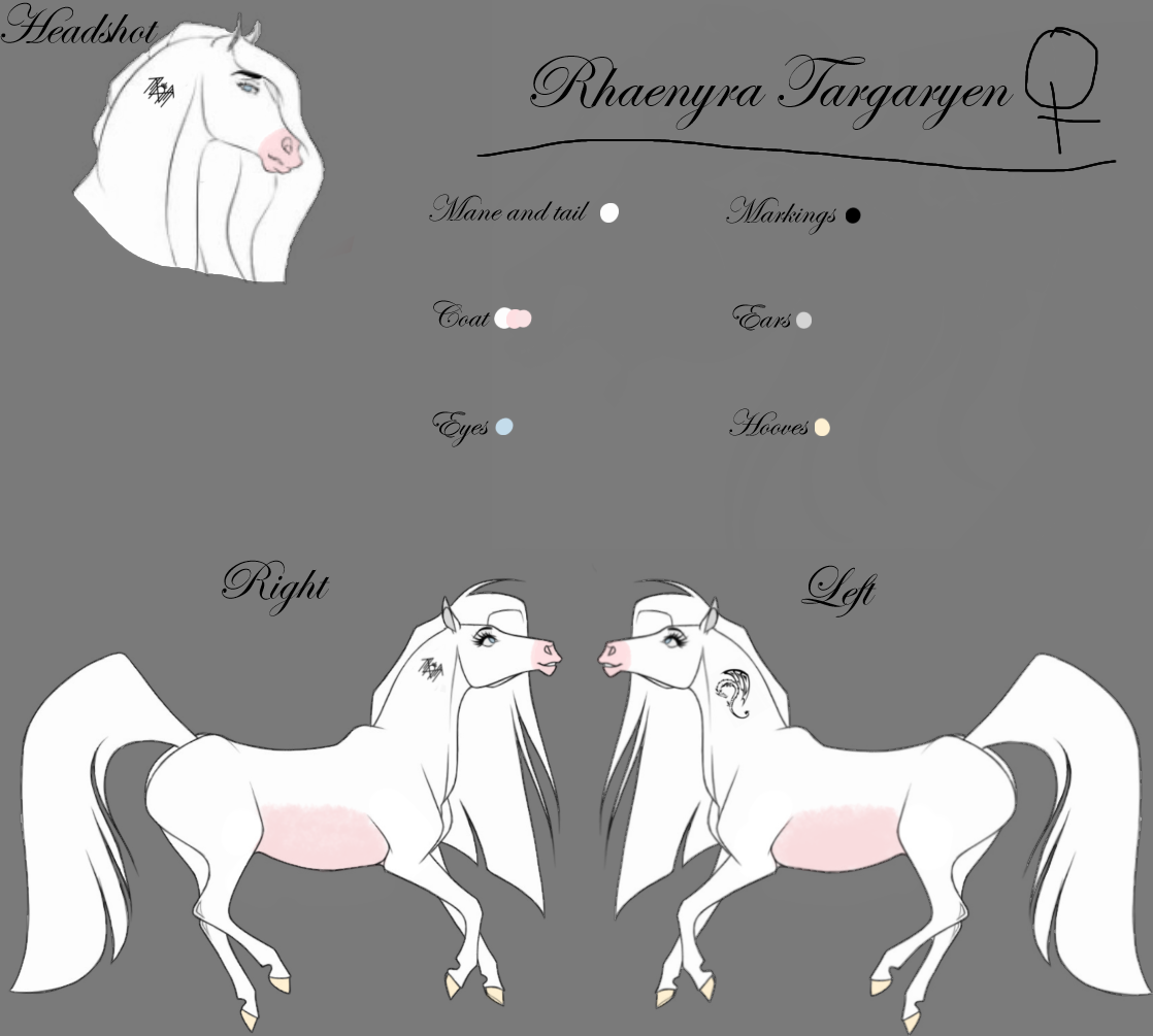 Rhaenyra Targaryen - Reference Sheet - ibisPaint