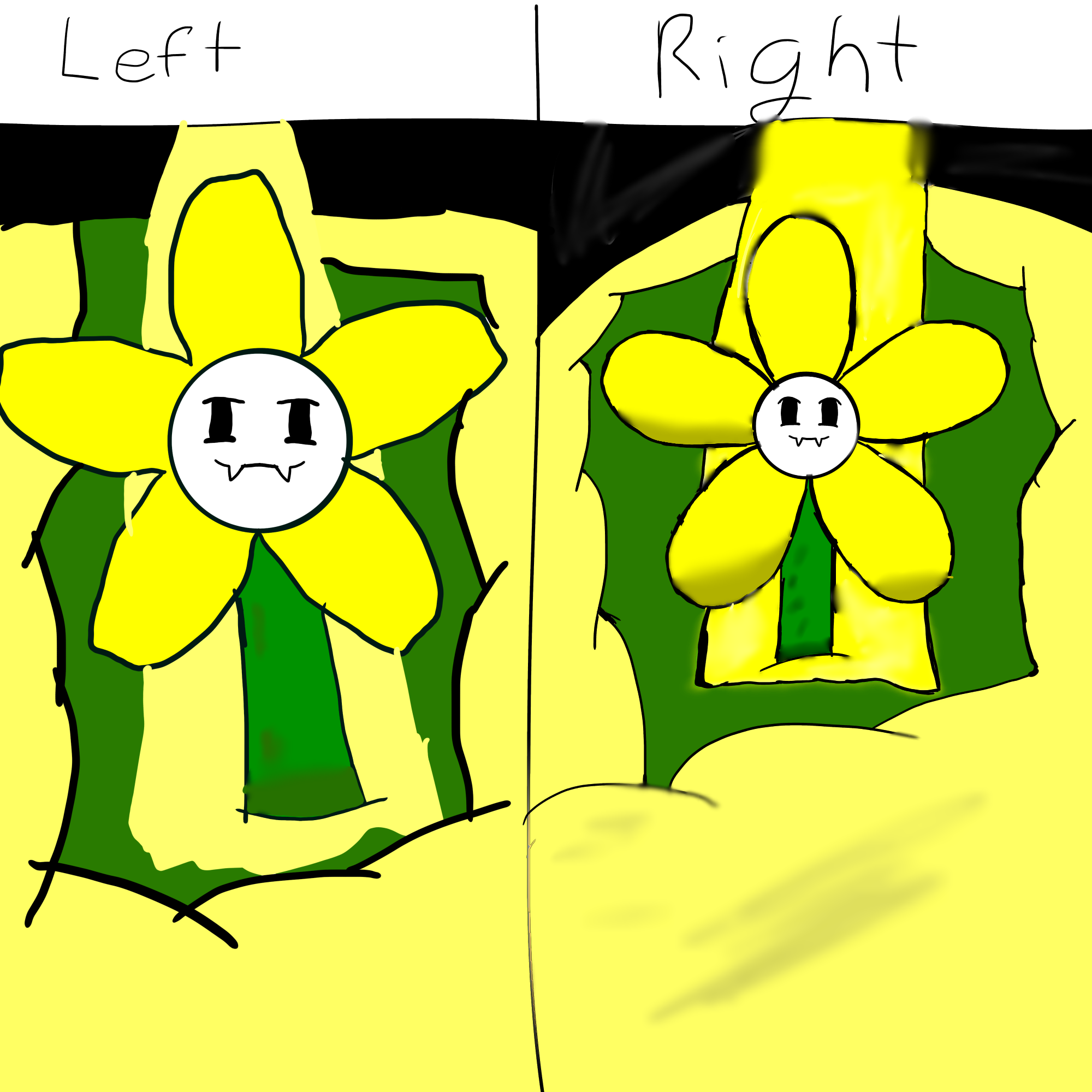 Left-V.S-Right challenge - ibisPaint