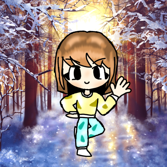 shiri in sunset - ibisPaint