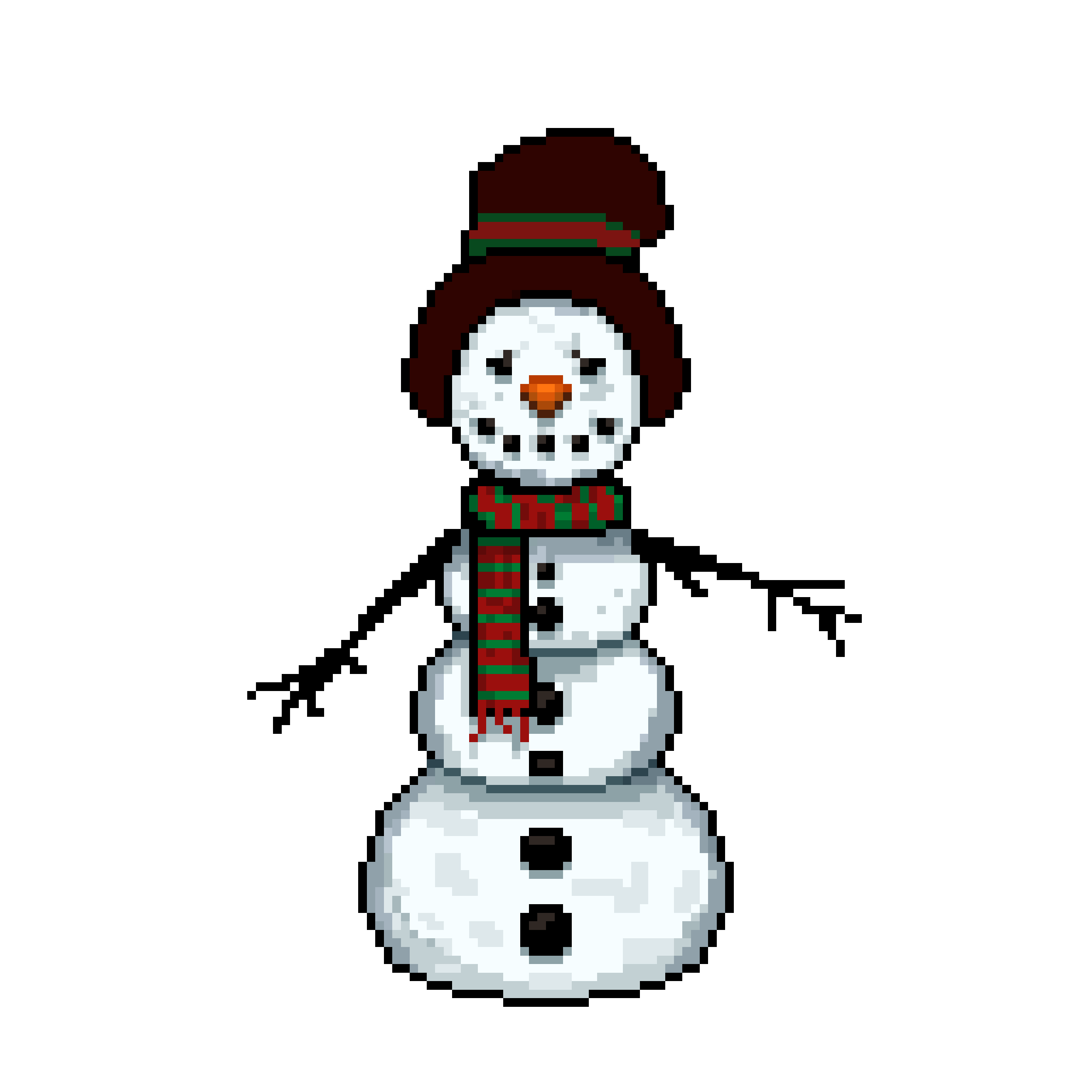 Snowman (pixel) - ibisPaint