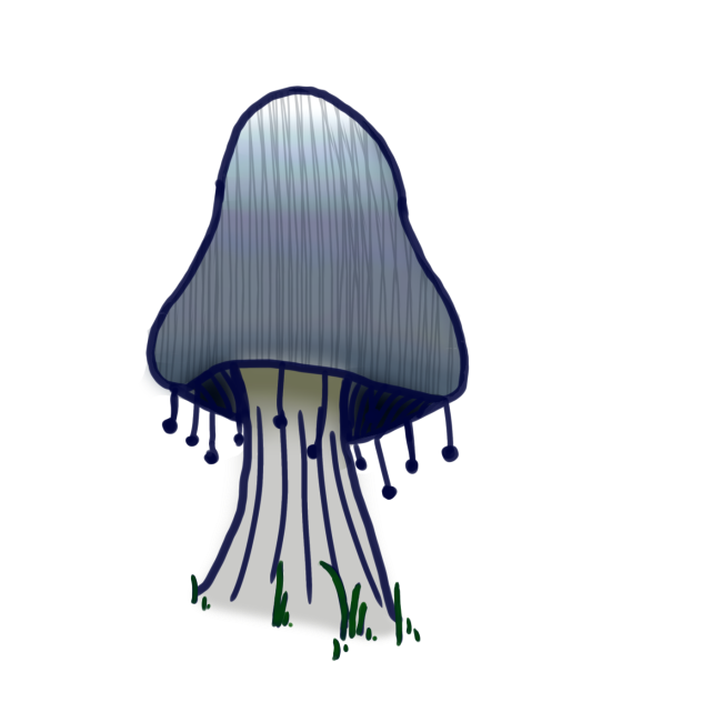 Inky cap mushroom - ibisPaint