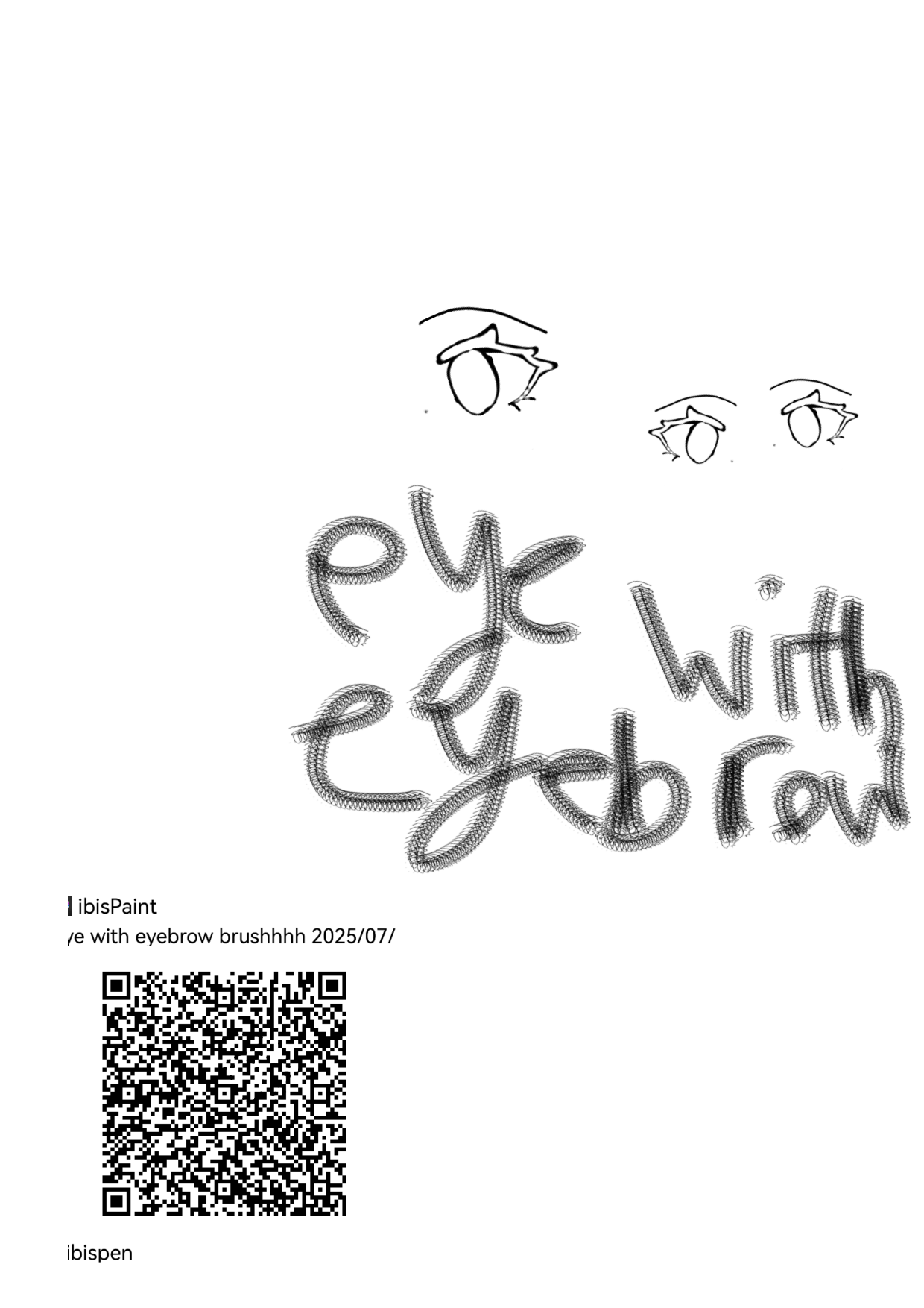 eye with eyebrow brushhh - ibisPaint