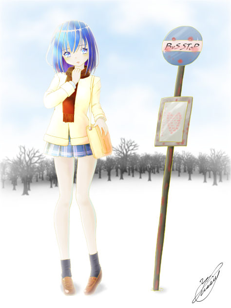 Bus Stop Love - ibisPaint