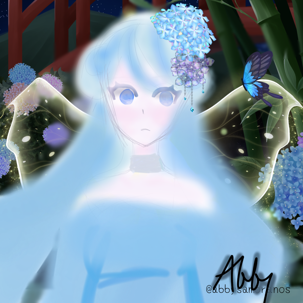 fairy of hydrangea land - ibisPaint