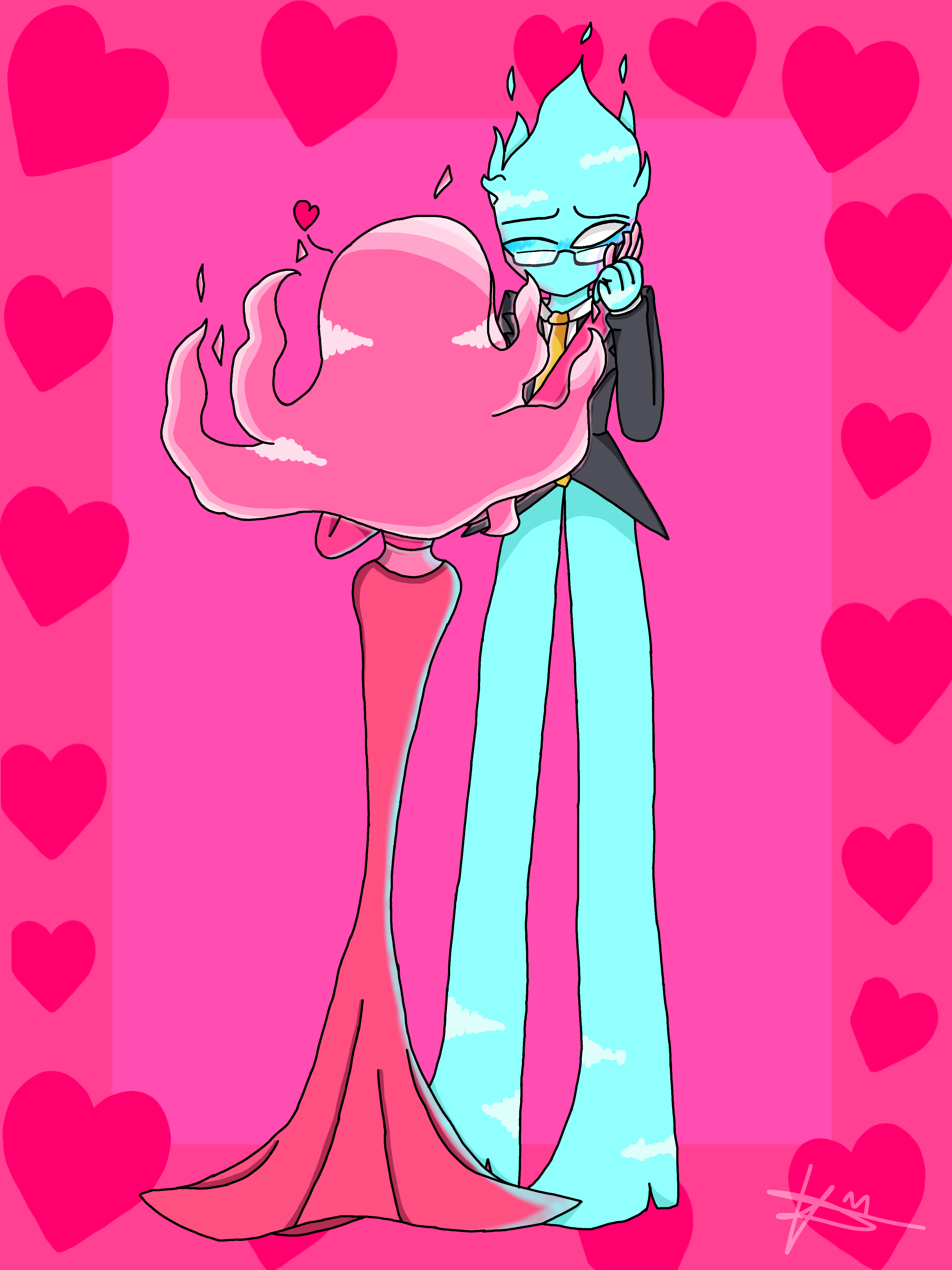 Two love fires - ibisPaint