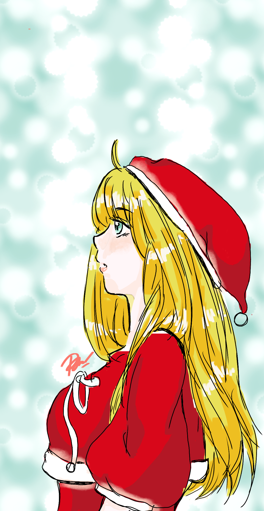 a little bit snowing - ibisPaint