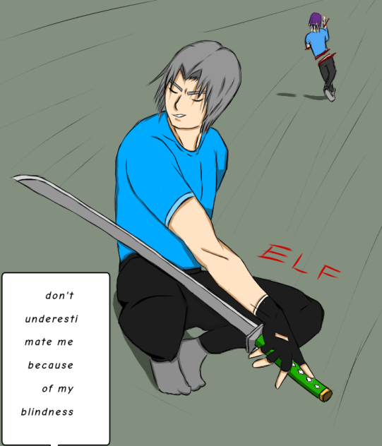 The Blind sensai - ibisPaint