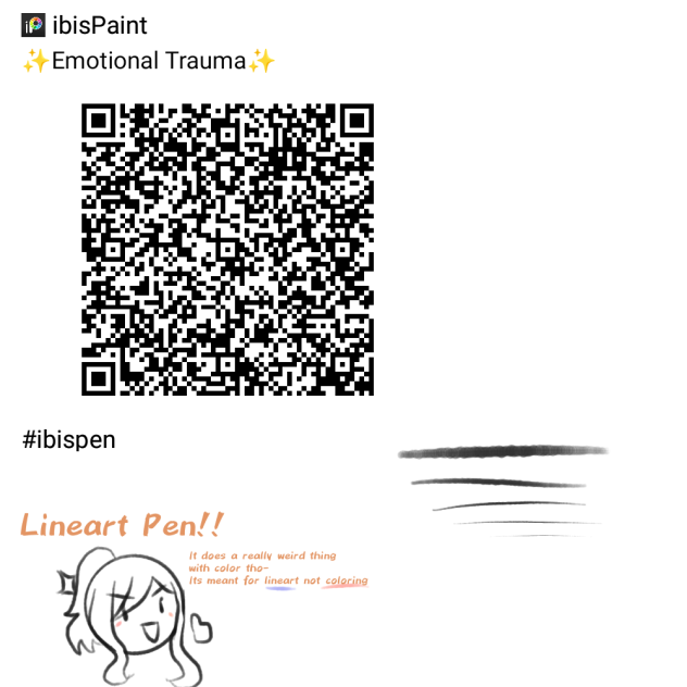 I made a lineart pen!! - ibisPaint