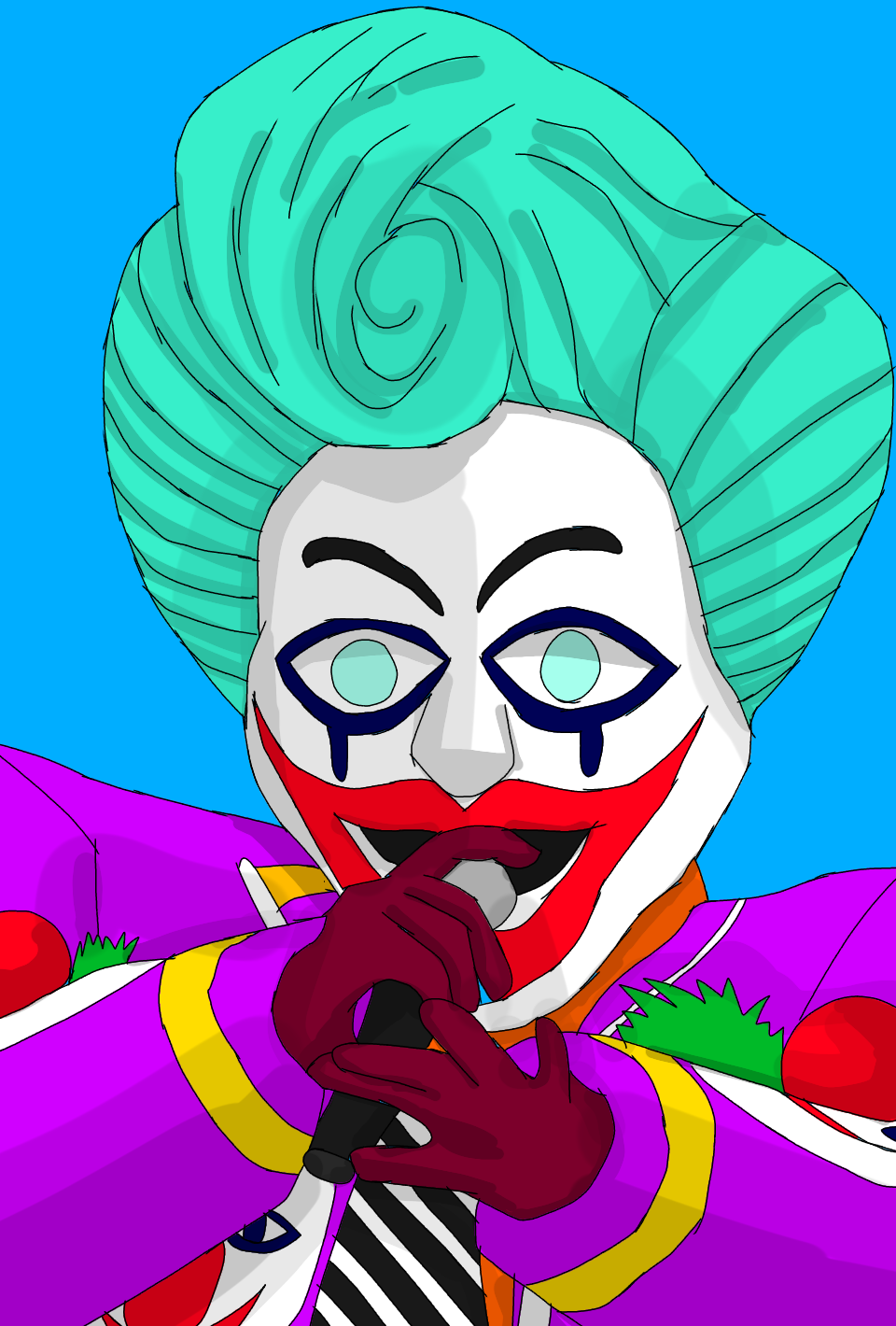 หน้ากากโจ๊คเกอร์ Joker mask - ibisPaint
